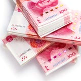 Stacks Of Chinese Yuan Banknotes Stock Photo - Image of asia, asian ...