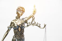 Justitia Isolated On A White Background Stock Image - Image of justitia ...