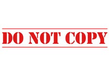 RED DO NOT COPY STENCIL stock image. Illustration of watermark - 103747613