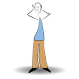 Stickman Sad Depressed Disappointed Stock Vector - Image: 40615928