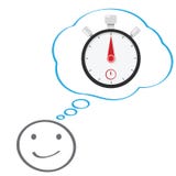 Stickman Clock Stop Time Rope Stock Vector - Illustration of ...