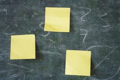 Sticky Notes On Blackboard Mind Map Stock Image - Image of eraser ...