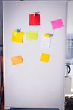 Sticky Notes On A Refrigerator Stock Photo - Image of note, life: 14108520