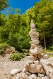 Stacked Stone Calm Water View Stock Image - Image of dreamland ...