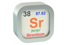 Periodic Table Element Strontium Icon. Stock Illustration - Image: 78520210