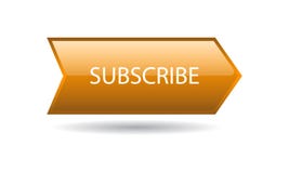 Subscribe Now Icon Web Button Orange Stock Vector - Illustration of ...