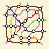 Blank Tube Metro Map Royalty Free Stock Photos - Image: 7233028