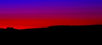 Red Blue Sunset Stock Photos - Image: 4470953