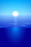 Sunshine over water stock illustration. Image of ripples - 8196587