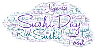 Word Sushi Royalty Free Stock Photo - Image: 33160905