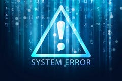 Error in matrix background stock vector. Illustration of computer ...