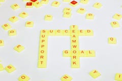 Teamwork Success Scrabble Tiles Stock Photo - Image of scrabble ...