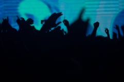 Techno concert crowd stock photo. Image of concert, band - 1888496