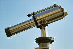 Telescope brass front view stock photo. Image of collapsible - 15768394