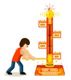 Carnival Hammer Strongman Game Stock Photo - Image: 16507730