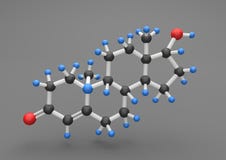 Estructura Molecular De La Testosterona Stock de ilustración ...
