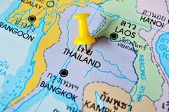 Thailand map stock photo. Image of cartography, macro - 45811784