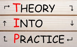 Theory Into Practice - TIP Acronym Stock Photo - Image of theory ...