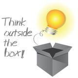 Outside The Box Thinking Person Creativity Innovation Stock Photography ...