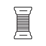 Thread Icon Vector Isolated On White Background, Thread Sign , Sign And ...