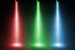 3D Colored Spotlights Royalty Free Stock Images - Image: 9773509