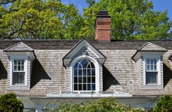 House With Three Dormer Windows Stock Photo - Image of window, home ...