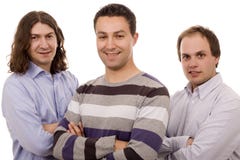 Three men. Teamwork stock illustration. Image of concepts - 9119371