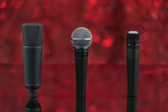 Three Microphones stock photo. Image of communications - 125662