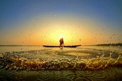 Cast net throw stock photo. Image of knot, alone, blue - 2391636