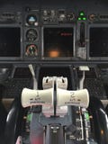 Aircraft Thrust levers stock image. Image of aircraft - 18644219