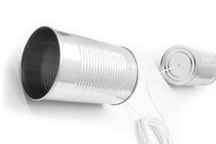 Two Cans And A String Telephones Stock Image - Image: 1033279