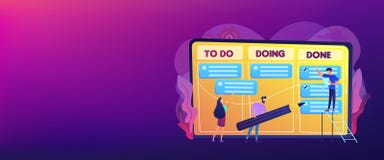 Task Management It Header Or Footer Banner Stock Vector - Illustration ...