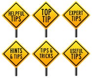 Hints and tips stock illustration. Illustration of blue - 24245612