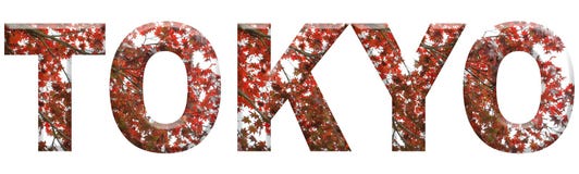 Tokyo Written With Tokyo Skyline Letters Stock Photo - Image of ...