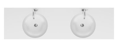 Top View Of Ceramic Bathroom Sink Isolated On White Stock Illustration ...