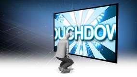 3d Touchdown animation stock footage. Video of american - 39918234