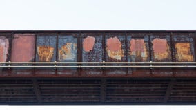 Vintage Iron Bridge With Blue Sky Stock Photo - Image of city ...