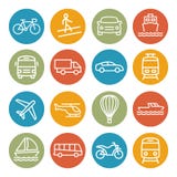 Transport icons stock vector. Illustration of boat, biking - 51874888