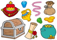Valuable Objects Cartoon Illustration Set Stock Photo - Image: 33416640
