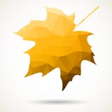 Fall Triangular Maple Leaf Stock Vector - Image: 45220505