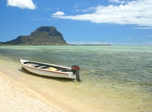 Beach Hut, Mauritius stock image. Image of boats, sand - 12778885