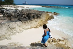 Hiking in Bahamas stock photo. Image of beach, bahamas - 13918518