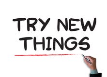 Try new things stock illustration. Image of business - 51868221