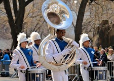 Girl playing Tuba stock image. Image of instrument, student - 8059425