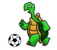 Soccer turtle stock illustration. Illustration of cartoon - 8282164