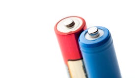 Two Double A Batteries stock photo. Image of alkaline - 31397432