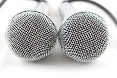 Two microphones stock photo. Image of communications, isolated - 2852056