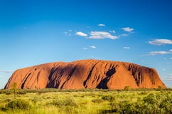 Uluru, Horizon And Clouds, Outback Australia Editorial Photo - Image of ...