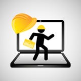 Work In Progress Under Construction Web Page Stock Image - Image: 77585957