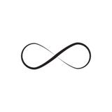 Unendlichkeitszeichen-Vektorikone Stock Abbildung - Illustration von ...